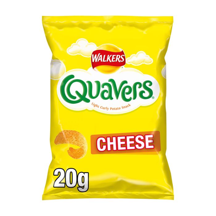 Walkers Quavers Cheese | 20g Single Bags | 32 Pack Bulk Case – B and B ...