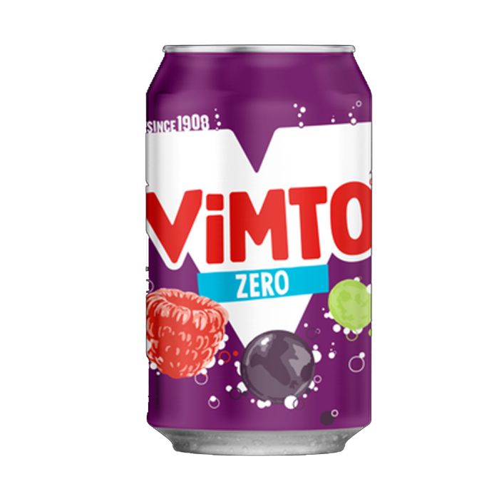 Vimto Zero | 330ml Cans | 24 Pack Bulk Case – B and B Vending