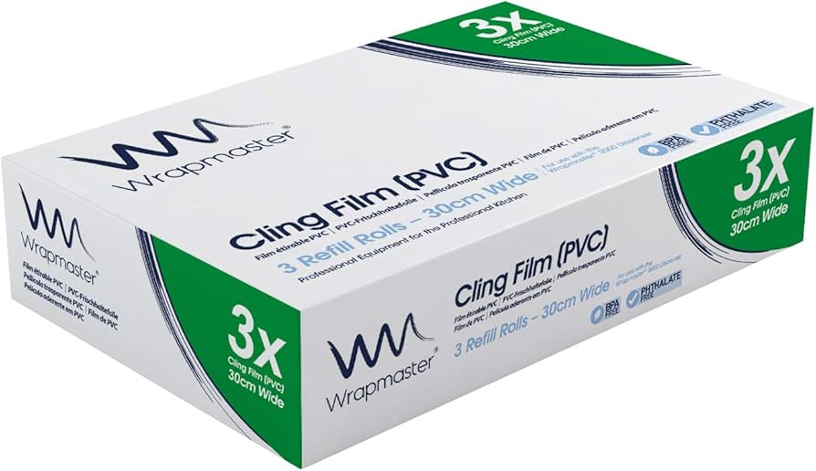 Wrapmaster Cling Film Refill 30cmx300m (3 rolls) – B and B Vending